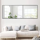 NeuType 16" x 59" Black Floor Mirror - Walmart.com