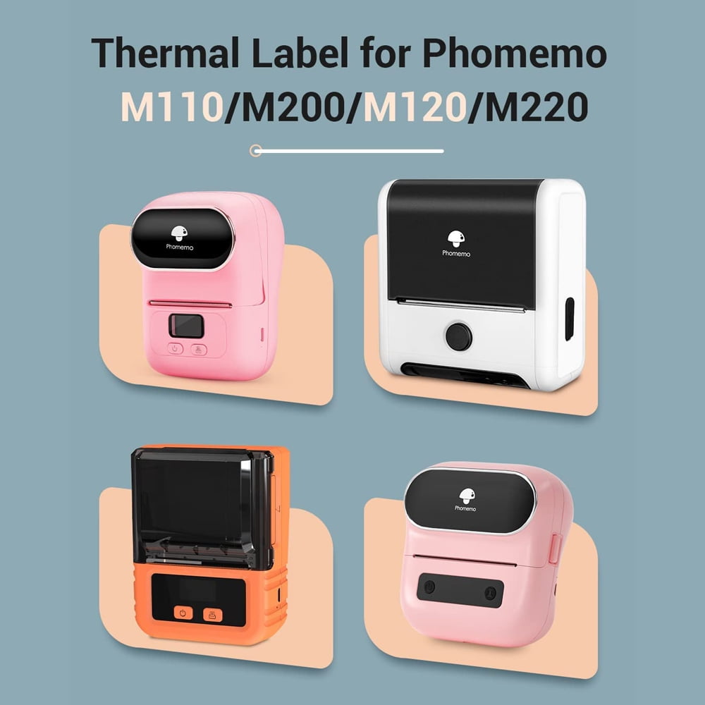 Buy Phomemo 3 Roll Transparent 1.2 X 1.8 (40mm x 60mm) Multi-Purpose ...