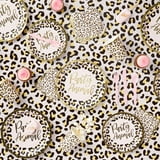Cheetah Print Paper Plates for Party Animal Safari Birthday Supplies (9 ...