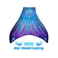 Sun Tail Mermaid Swim Set; Aurora Borealis Mermaid Tail + Pink Monofin ...