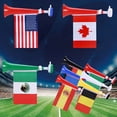 AOOOWER 4PCS Football Fan Vuvuzela Horns Hand Push Horn Loud Cheering ...
