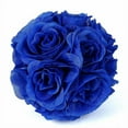 BalsaCircle 2 Royal Blue Roses 7" Kissing Flower Balls Pomander Wedding ...