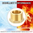 2 Pack Male to FeMale Adapters, 1" MNPT x 3/4" FNPT Threaded Brass Hex ...
