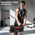 FUNGQI 10-in-1 Adjustable Dumbbells, 6-50 lbs Multi Weight Options, One ...