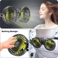 Car Fan for Rear Seat Passenger Dual Head USB Car Seat Fan for Backseat ...