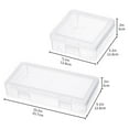 Novelinks Stackable Clear Plastic Storage Box, Small and Medium Cases ...