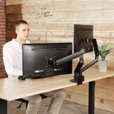 VIVO Premium Aluminum Full Motion Dual Monitor Lift Engine Arm Desk ...