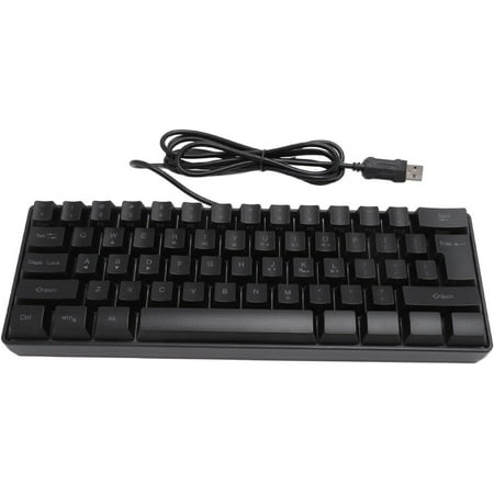 YVE USB Wired Gaming Keyboard, Light Up Keyboard, 60 Percent RGB ...