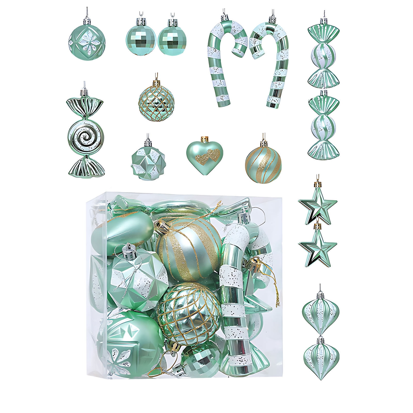 Click here for Topllc 32 Pcs Christmas Tree Hanging Ornaments Set... prices
