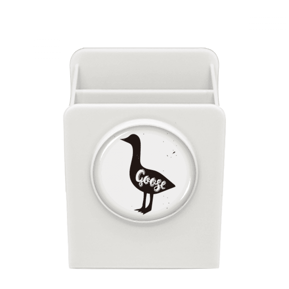 Goose Black And White Animal Desk Pencil Holder Cup Pen Organizer ...