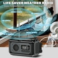 JOUALY 12000mAh Emergency Radio, AM/FM/NOAA Weather Radio,Portable Hand ...