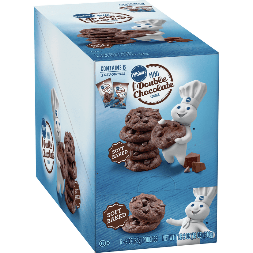 Pillsbury Mini Double Chocolate Cookies 6 Ct 18 Oz