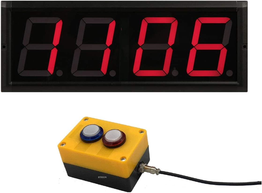 Btbsign 4-Digit LED Counter & Timer with Switch Box, Remote, and Red 4 ... Btbsign 4-Digit LED Counter & Timer with Switch Box, Remote, and Red 4 ...