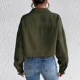 Aellinatey Women's Corduroy Autumn and Winter Button Long Sleeve Jacket ...