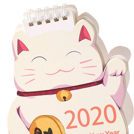 2020 Standing Desktop Calendar Cartoon Monthly Desk Pad Calendar for ...