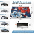 BZSMCE Red White and Vlue Flowers White Dots Car Windshield Foldable ...