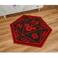 Free Shipping! Dungeons & Dragons Red D20 Dice Printed Area Rug | 52 x ...