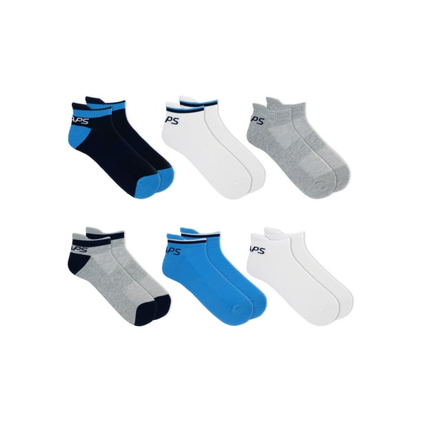 Chaps Sport Men's Multi Color Stripe Low Cut Socks 6-Pair Pack ...