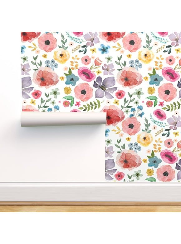 Flower Wallpaper in Wallpaper by Pattern - Walmart.com