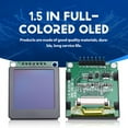 1.5 inch Full Color OLED Screen LCD LED Display Module 128x128 SPI Serial Port Interface SSD1351 ...