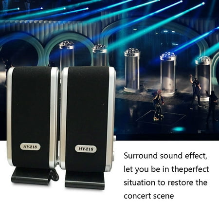 1 Pair Computer Speakers WWired Desktop Laptop Notebook USB speakers ...