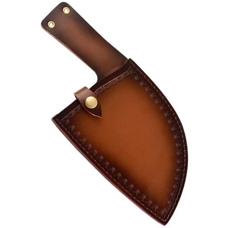 Leather Knife Sheath for Serbian Chef's Knife with Belt Loop Meat ...