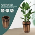 NUOLUX Wooden Planter Flower Bucket Potbox Wood Pots Planters ...