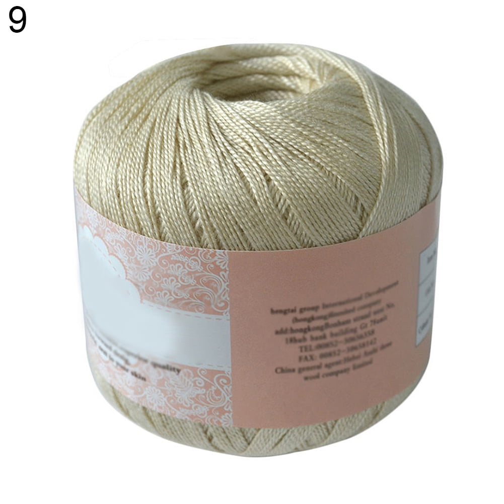 HEVIRGO Fil de Coton Mercerisé pour Broderie Crochet Tricot Dentelle ...