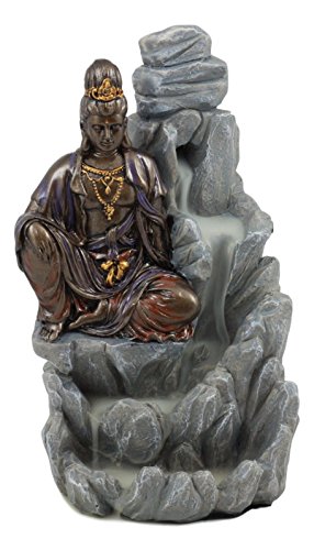 Ebros Bodhisattva Kuan Yin Incense Burner Statue 7.5" Tall Eastern ...