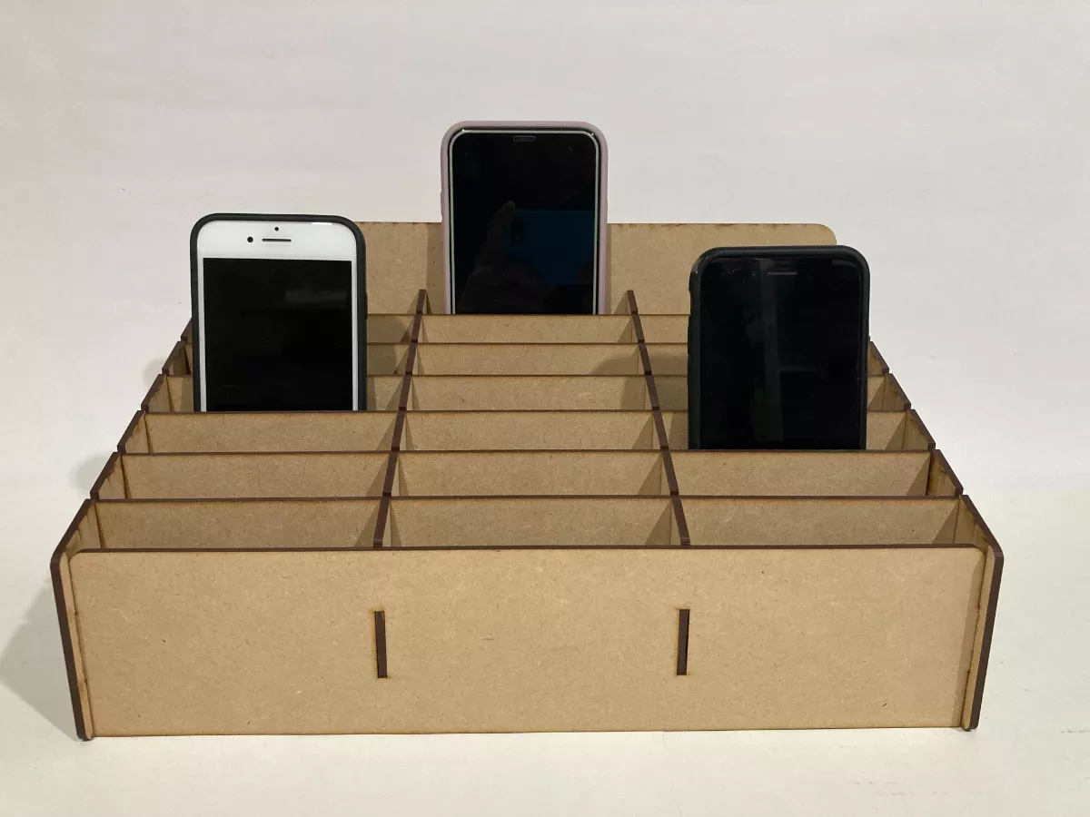 Caja Organizador Exhibidor Porta Celulares 21 Reparación Mdf | Bodega ...
