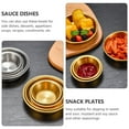 4 Pcs Stainless Steel Dipping Dish Stainless Steel Seasoning Plates ...