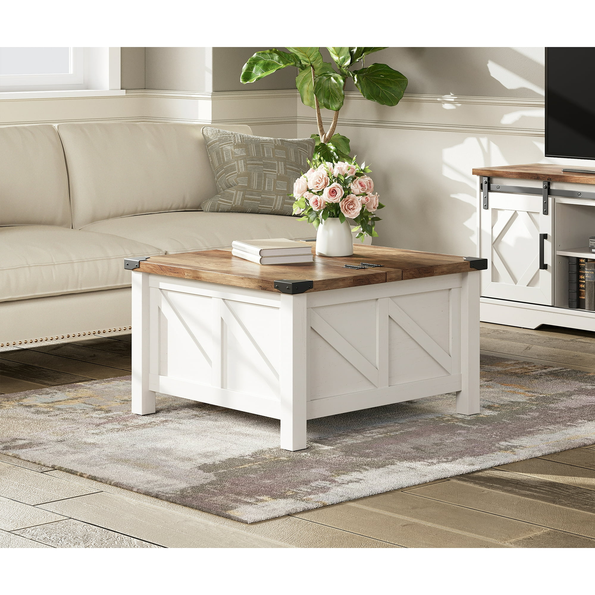 White Coffee Table Square