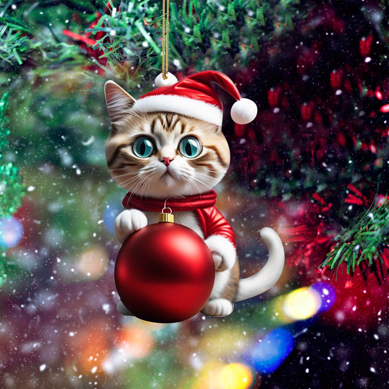 Click here for Rkstn Christmas Decorations Christmas Tree Cats Pe... prices