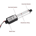 4X Micro-Linear Actuator, 2 Inch Stroke, 90N/20.3Lb,Speed 9.5mm/S ...