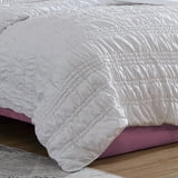 Betsey Johnson Boudoir Solid White Full/Queen Quilt Set - Walmart.com