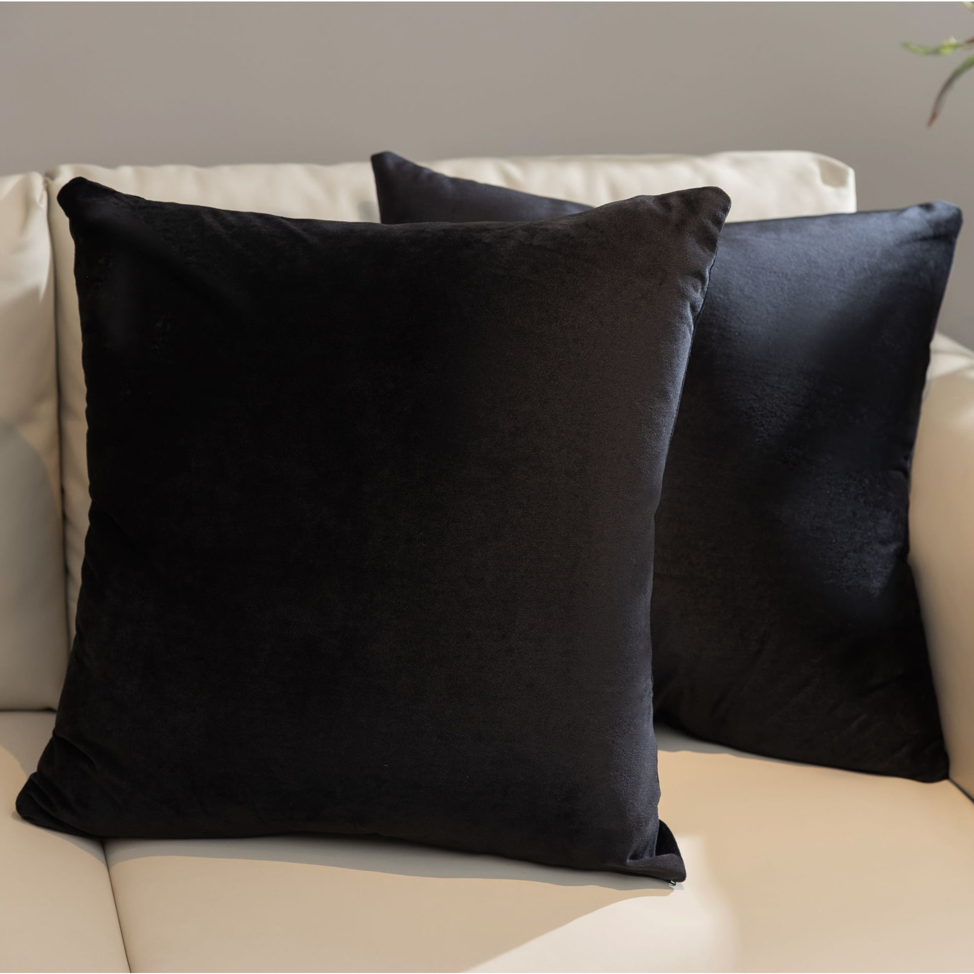 Cheer Collection Set of 2 Hollow Fiber Filled Couch Pillows, 26" x 26 ...