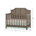 Child Craft Rylan 4-in-1 Convertible Baby Crib, Cocoa Bean, Adjustable ...