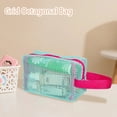AOOOWER Clear Meshes Cosmetic Pouch With Large Capacity Makeup Bag For ...