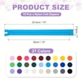 13 Inch Nylon Coil Zippers, #3 Lake Blue Pants Separating Sewing ...