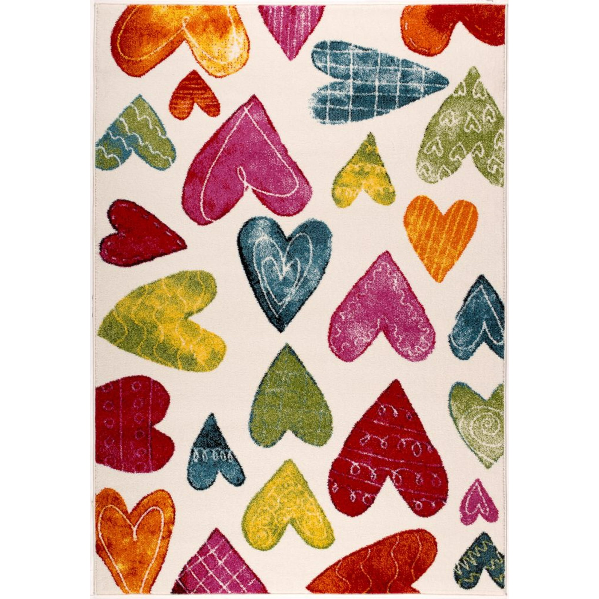 Click here for Ladole Rugs Contemporary Heart Theme Pattern Polyp... prices