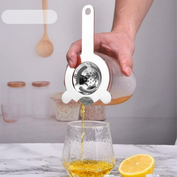 Cocktail Strainer, 304 Stainless Steel Cocktail Strainer Bar Strainer ...