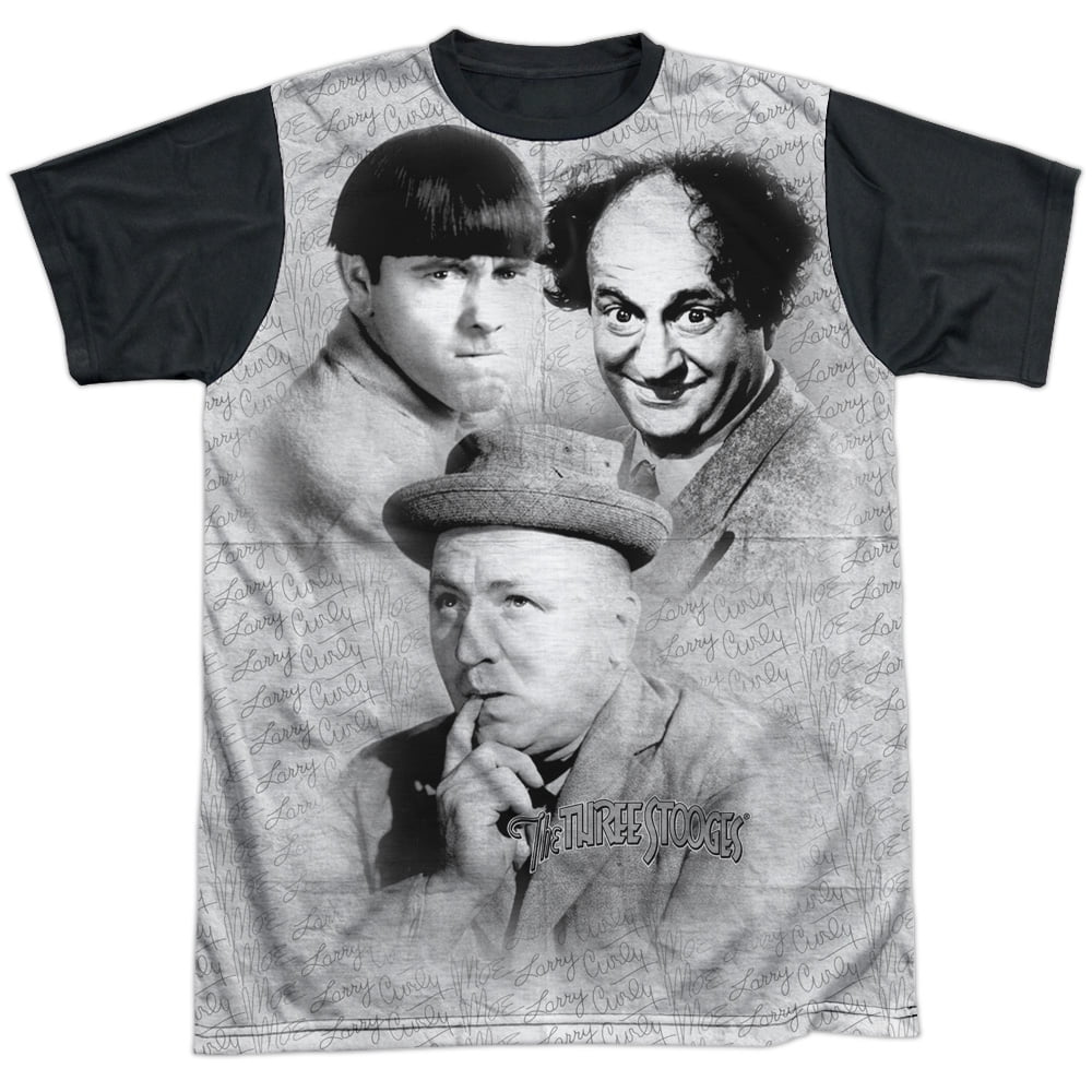 Three Stooges Signature Unisex Adult Halloween Costume Sublimated T ...