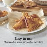 Hamilton Beach Electric Sandwich Maker, Compact, Nonstick, Silver/Black ...