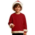 Bainana Christmas Pullover Sweatshirt For Girls Boys Solid Color Long ...