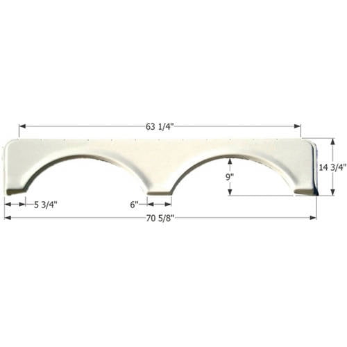 Icon Technologies Double FS671 RV Fender Skirts - Walmart.com