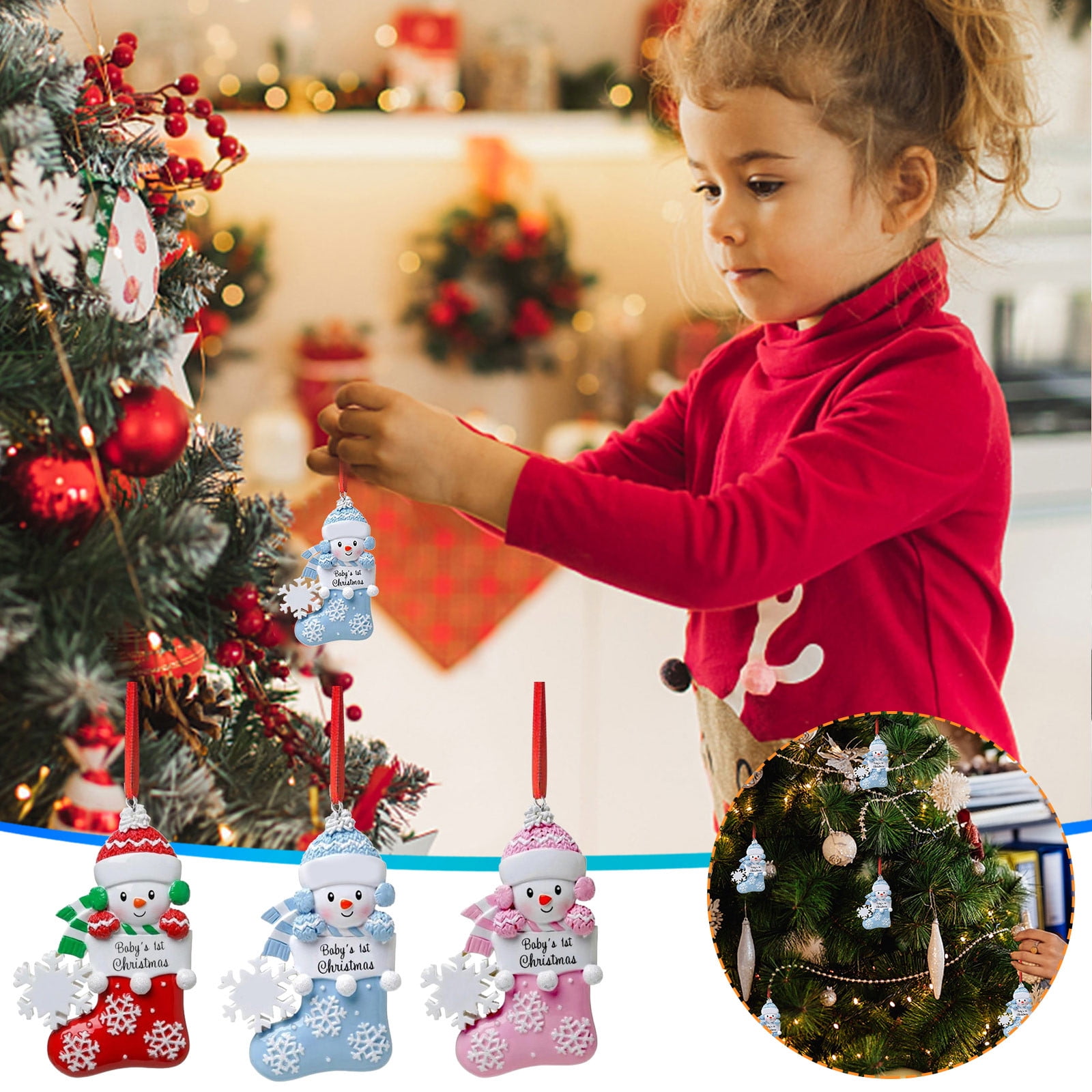 Click here for Qipopiq Snowman Christmas Pendant Tree Christmas D... prices