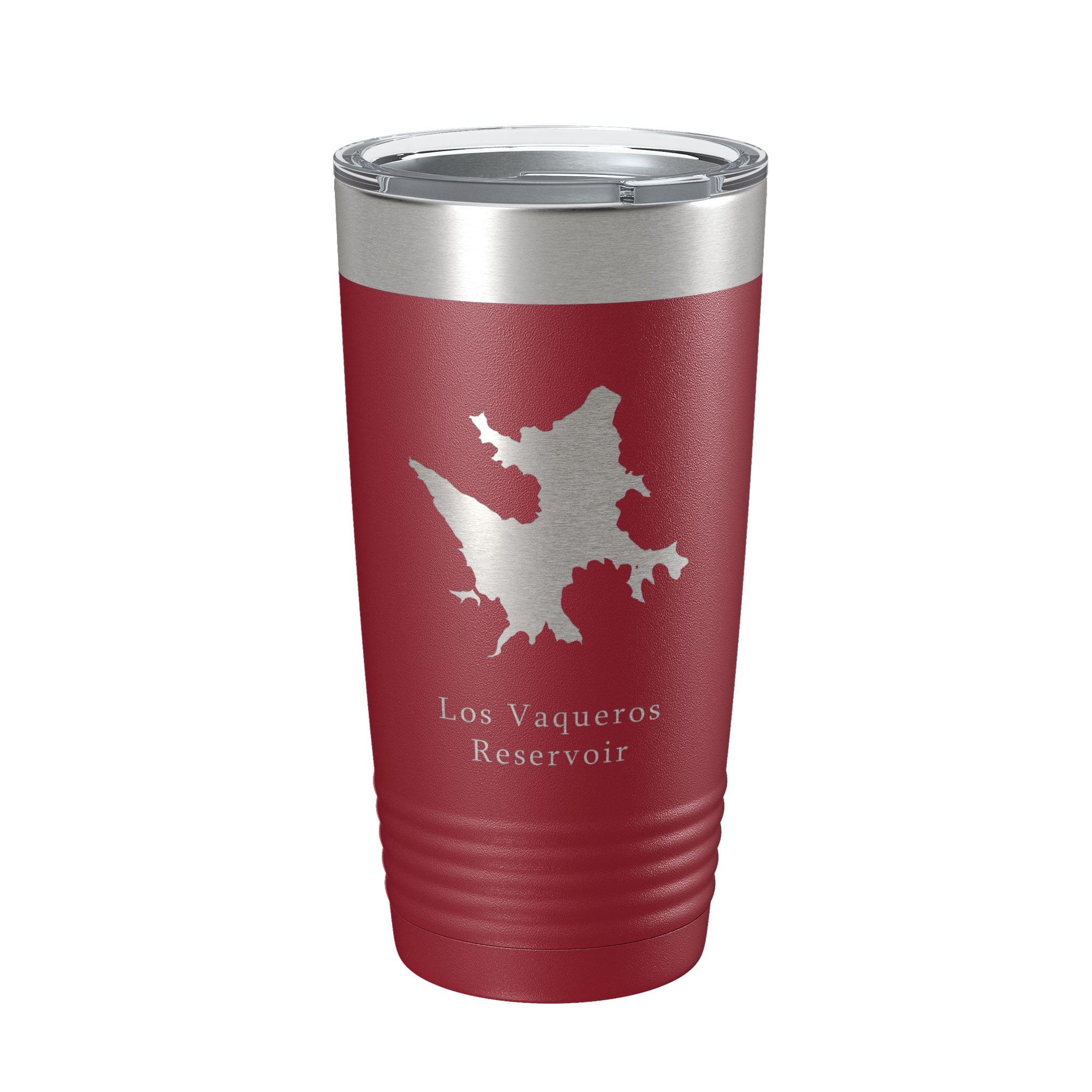 Los Vaqueros Reservoir Tumbler Lake Map Travel Mug Insulated Laser ...