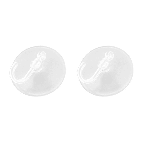 8 Pieces 50mm Diameter House Bathroom PVC Blue Clear Plastic Suction ...