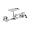 B&K Polished Chrome 2-Handle Kitchen Utility Faucet with Soap Dish, 8 ...