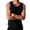 Amzcrzy Tank Tops Men 2026 Summer Ribbed Knit Asymmetrical Neckline ...